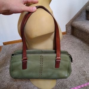 Fossil | Bags | Fossil Green Leather Handbag Purse | Poshmark